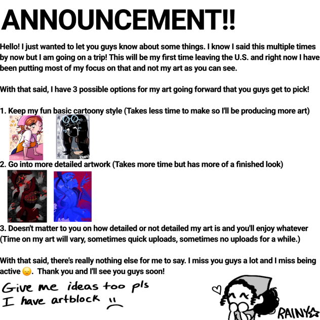 ANNOUNCEMENT!!!!!! - ibisPaint