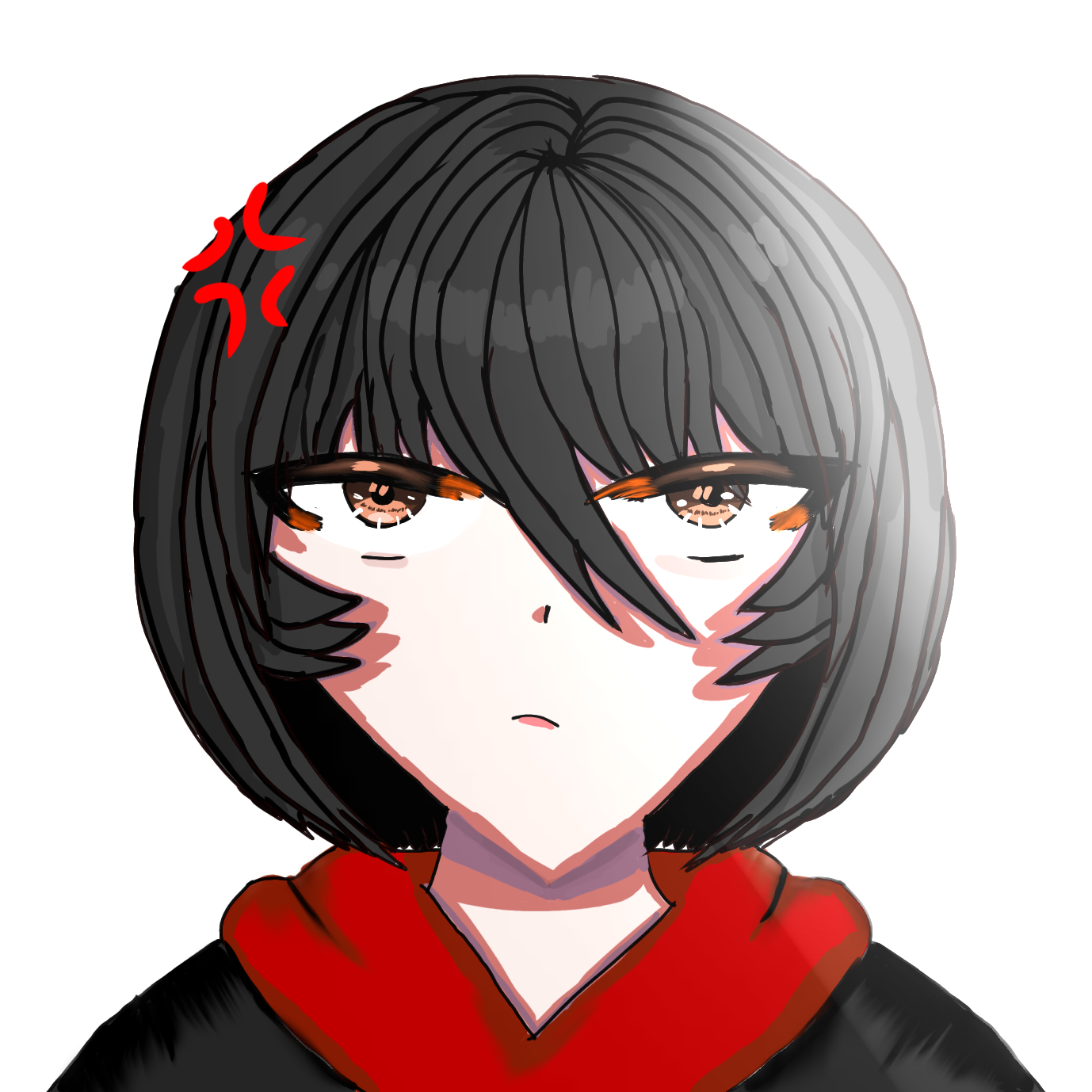 angry girl - ibisPaint