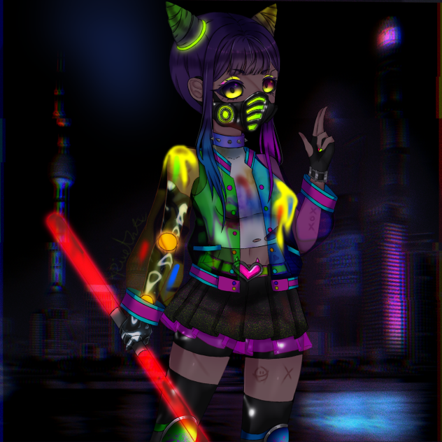 Cyberpunk Girl - ibisPaint