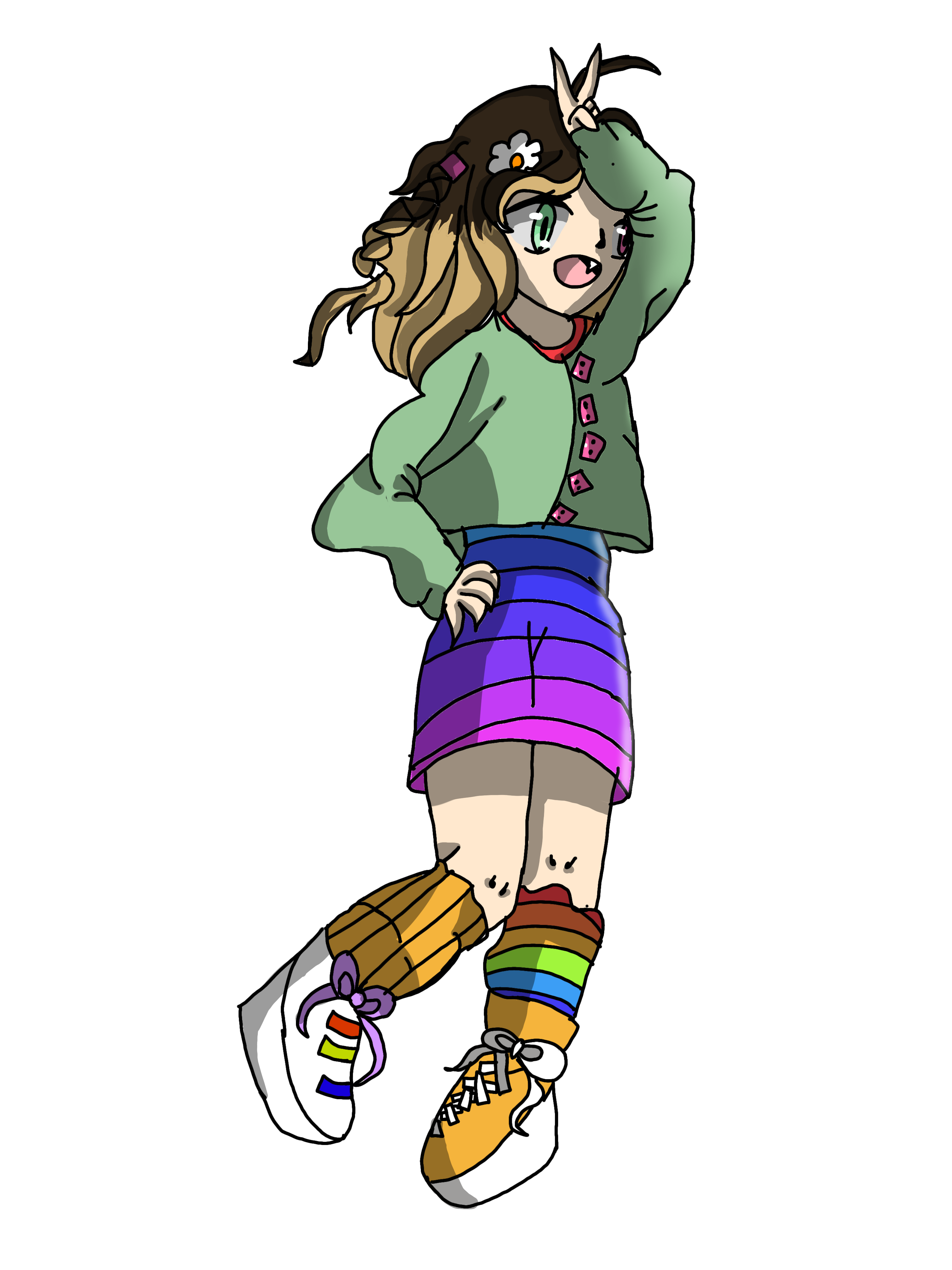 Akiko Aoki full body pose - ibisPaint