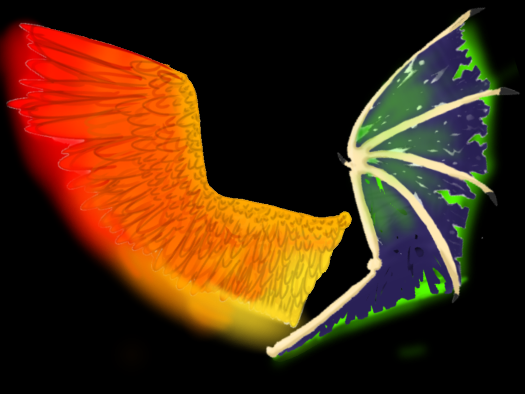Phoenix and Phantom wing - ibisPaint