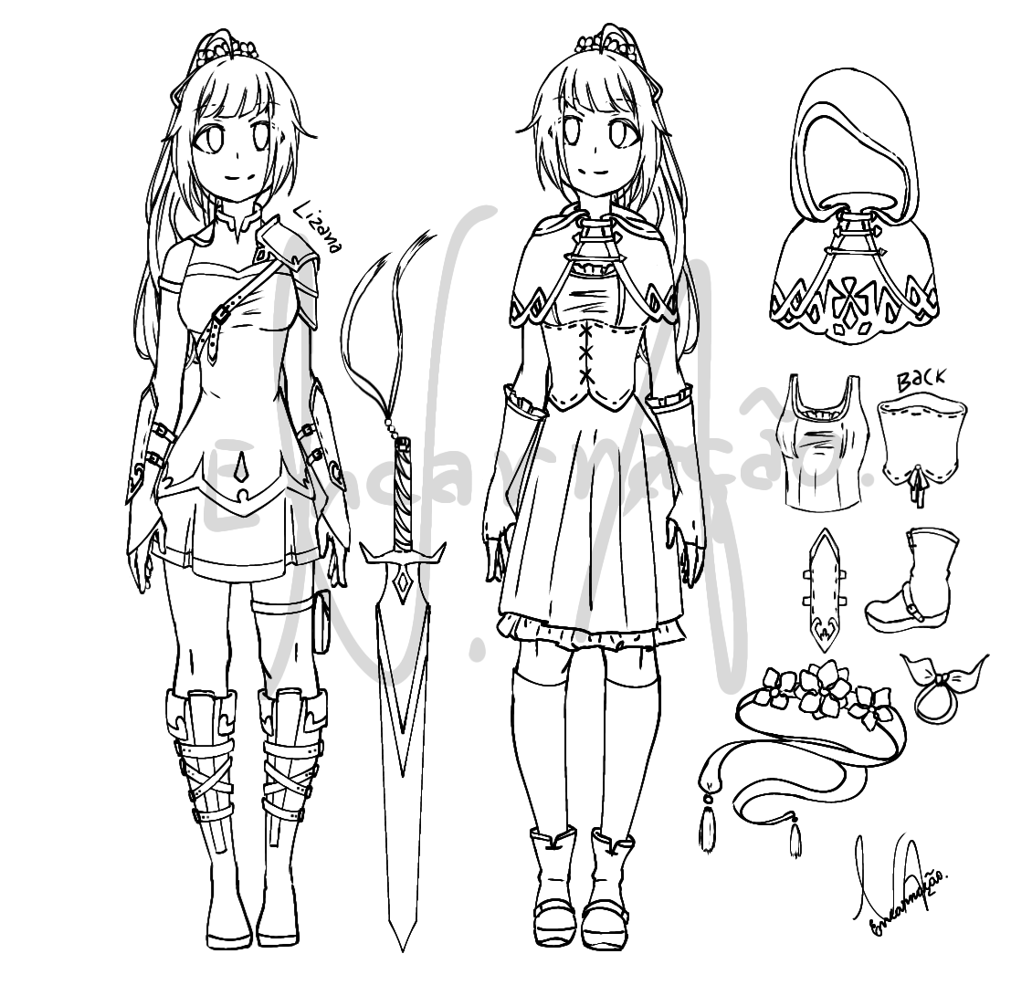 Lineart Lizana - ibisPaint