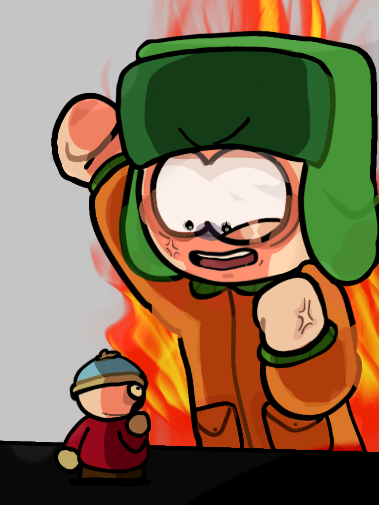 Kyle broflovski VS Eric cartman 😱🔥 - ibisPaint