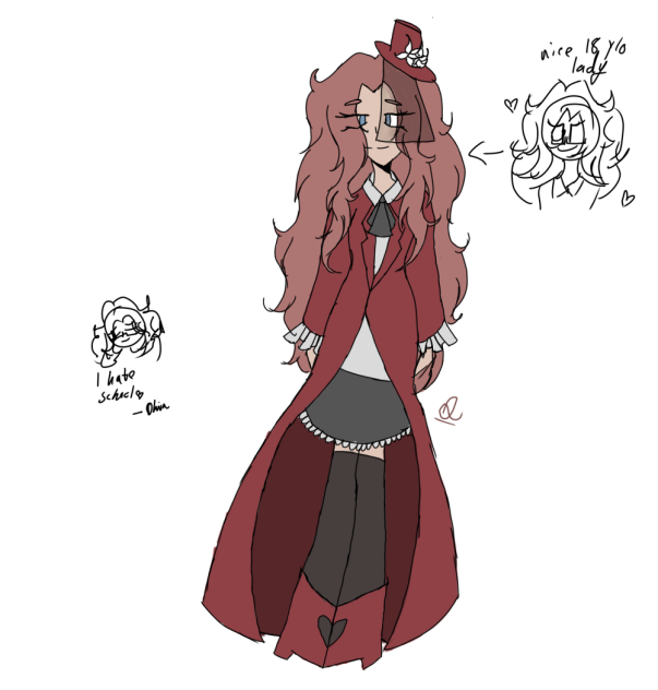 Drawing my oc that i made at school. - ibisPaint