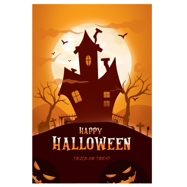 Halloween Yellow Poster - ibisPaint