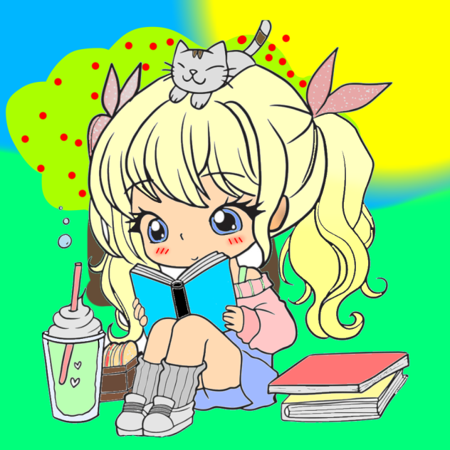 Girl reading - ibisPaint