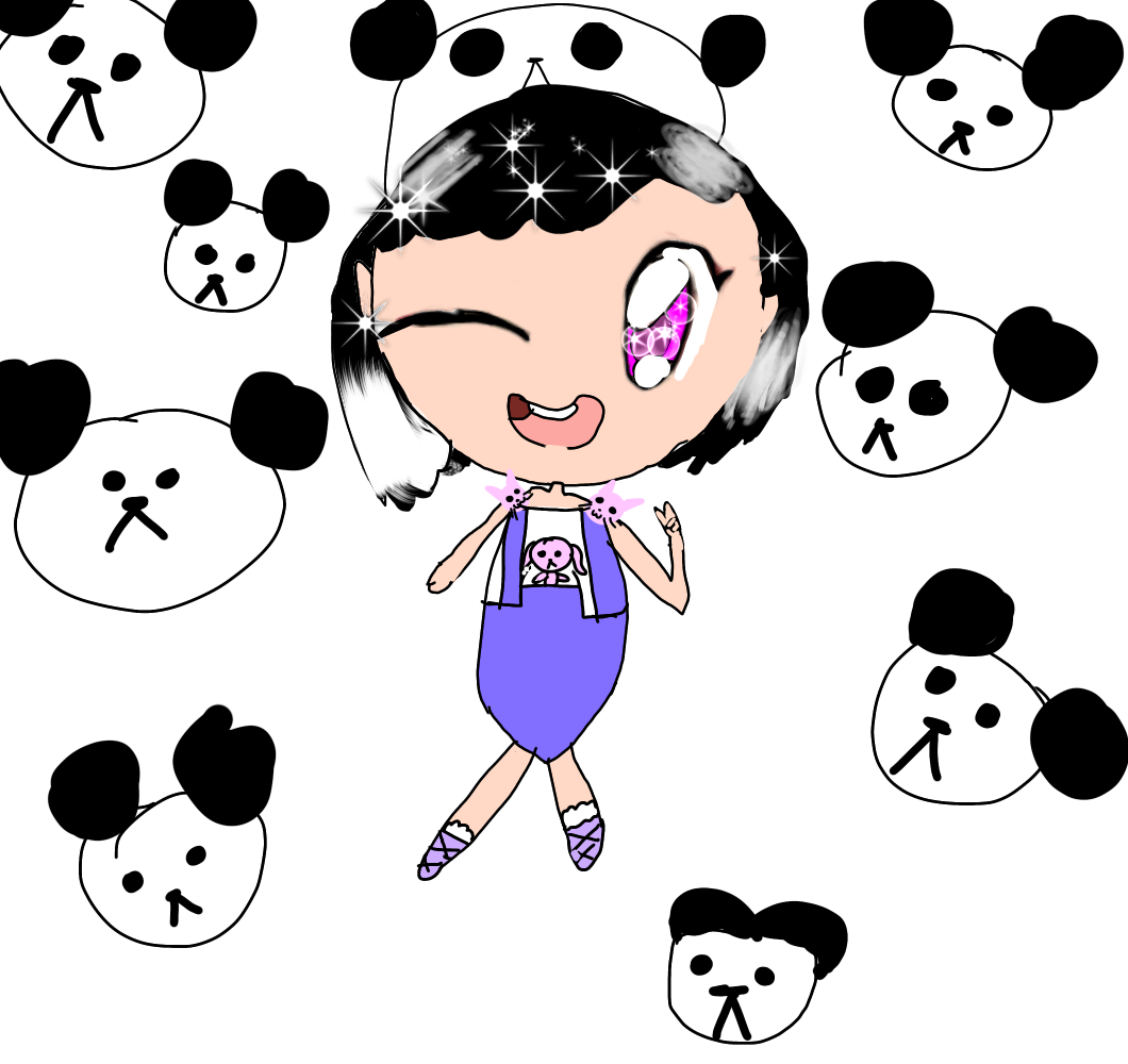 Panda chibi kawaii - ibisPaint