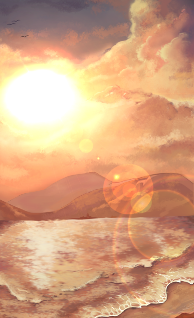 summer sunset - ibisPaint