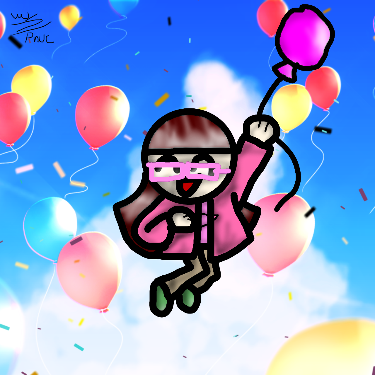 fly to the sky. Bay trên trời - ibisPaint