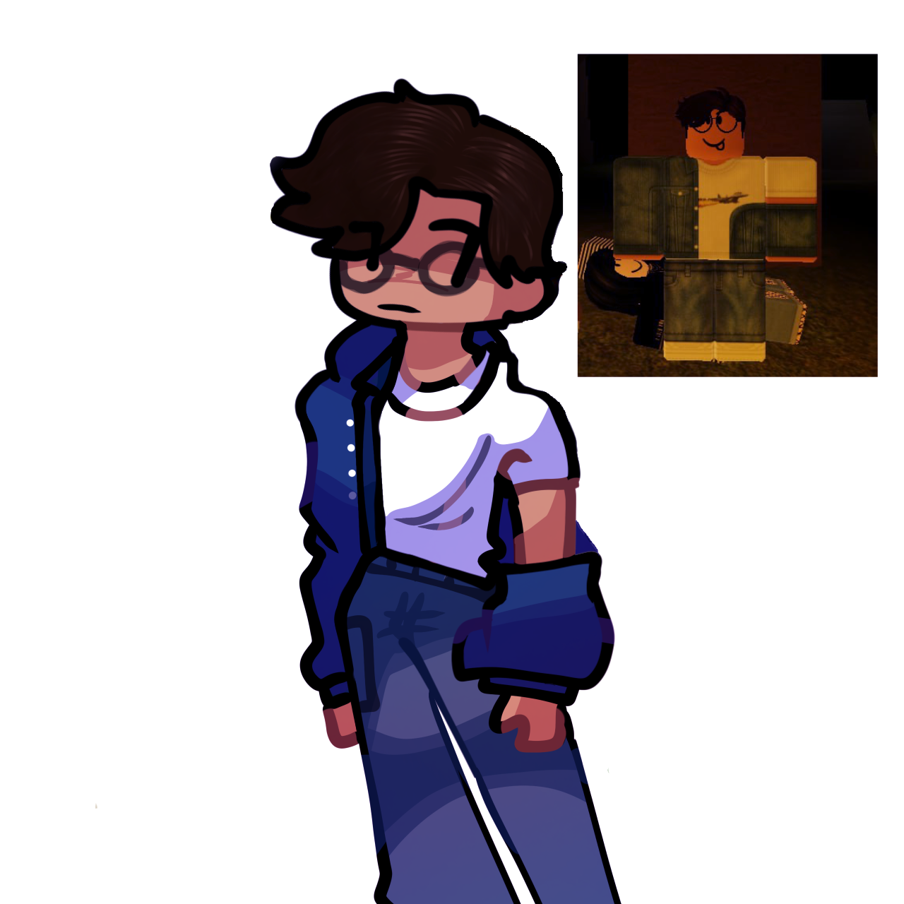 My avatar in flicker game (roblox) - ibisPaint