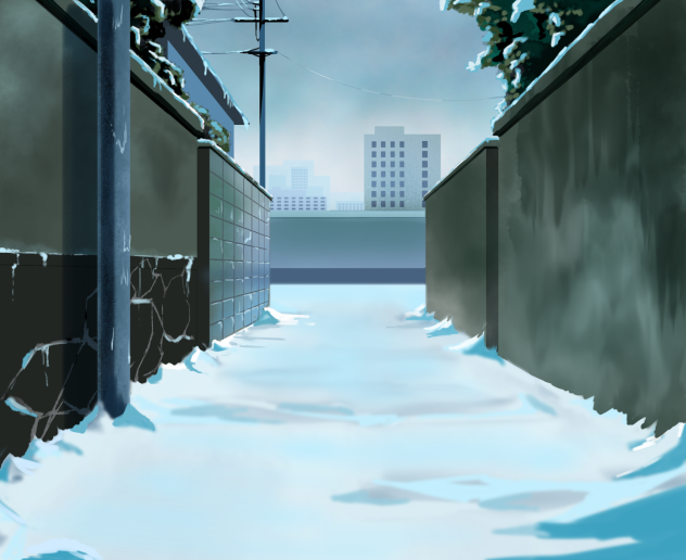 Snowy Road - ibisPaint