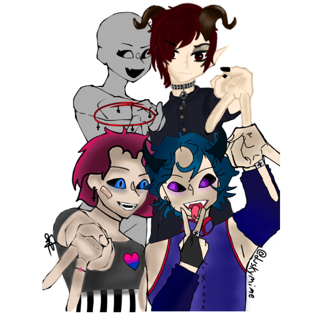 Demon Oc Collab - ibisPaint