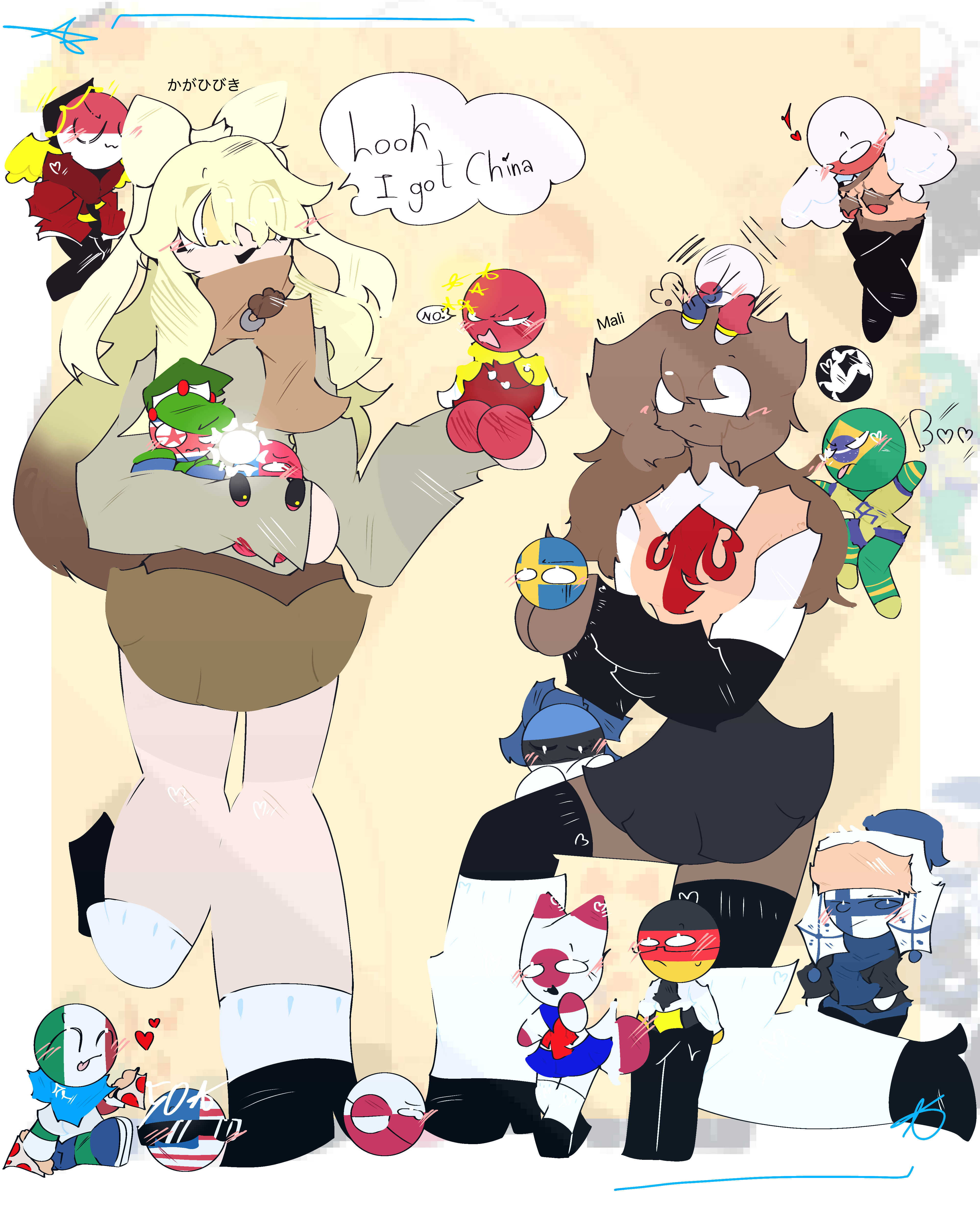 Awww , so Cute Everyone !! 』 - ibisPaint