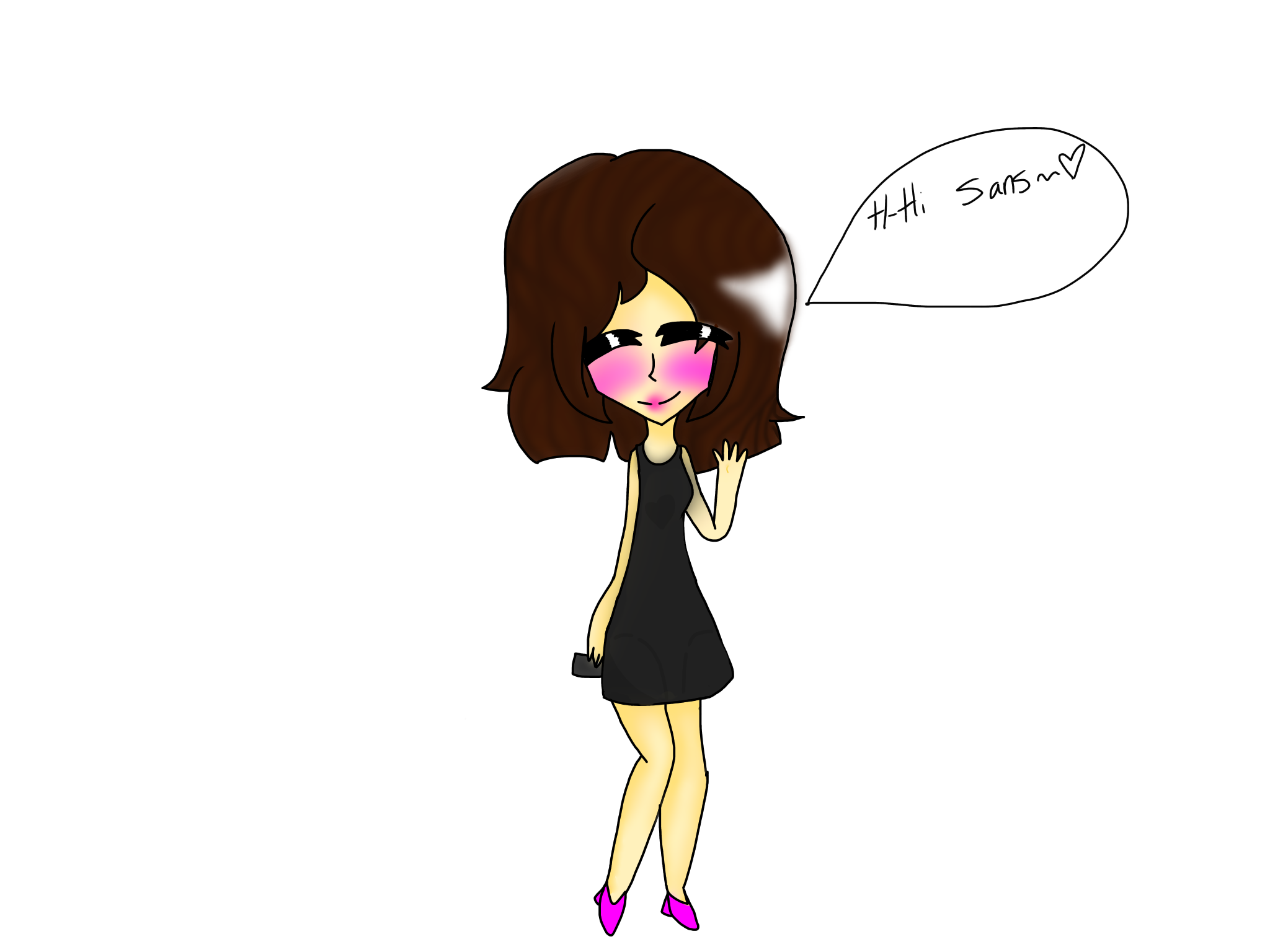 sans and frisk first date - ibisPaint