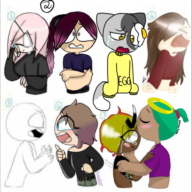 crying collab with Wolf Maiden - ibisPaint