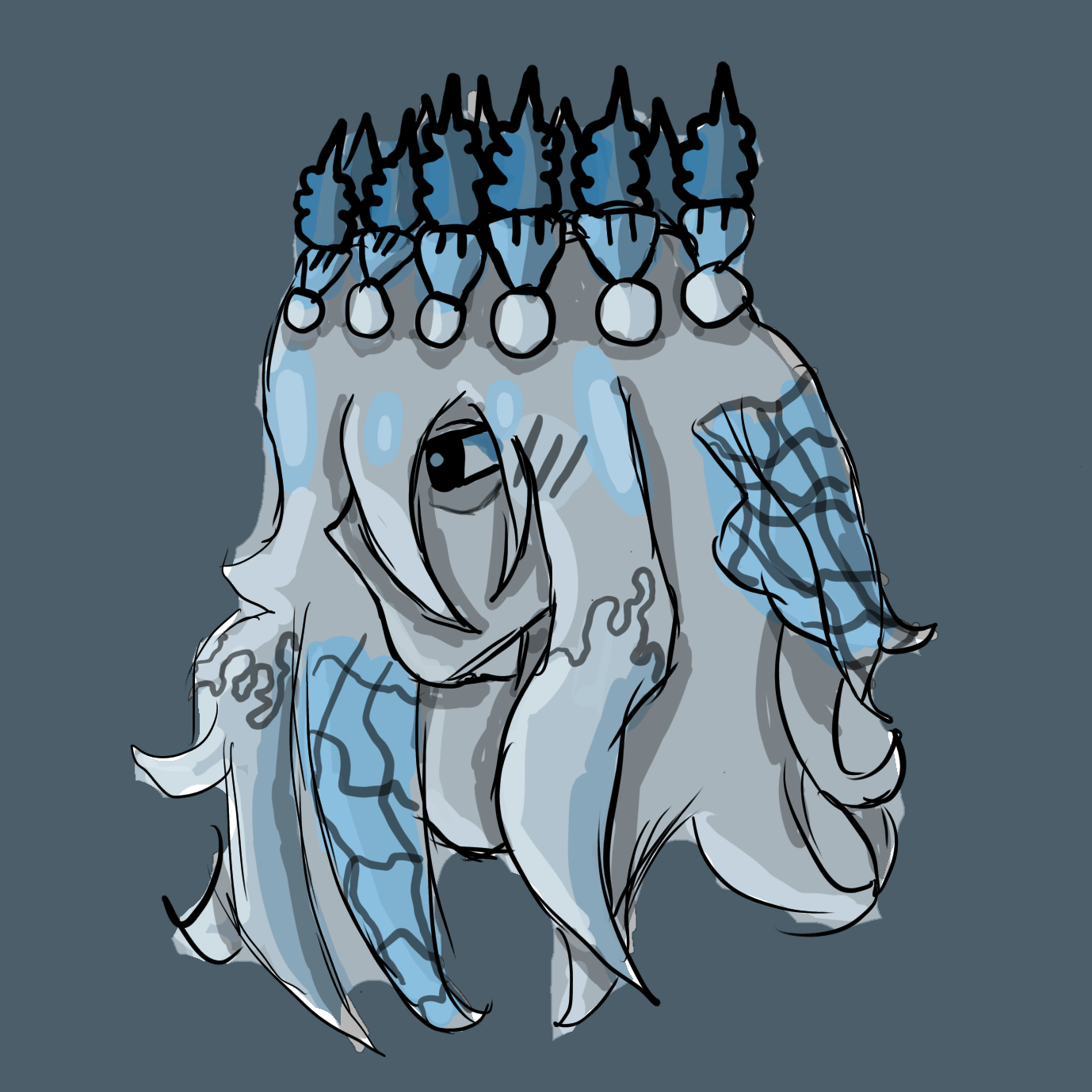 Ocean god - ibisPaint