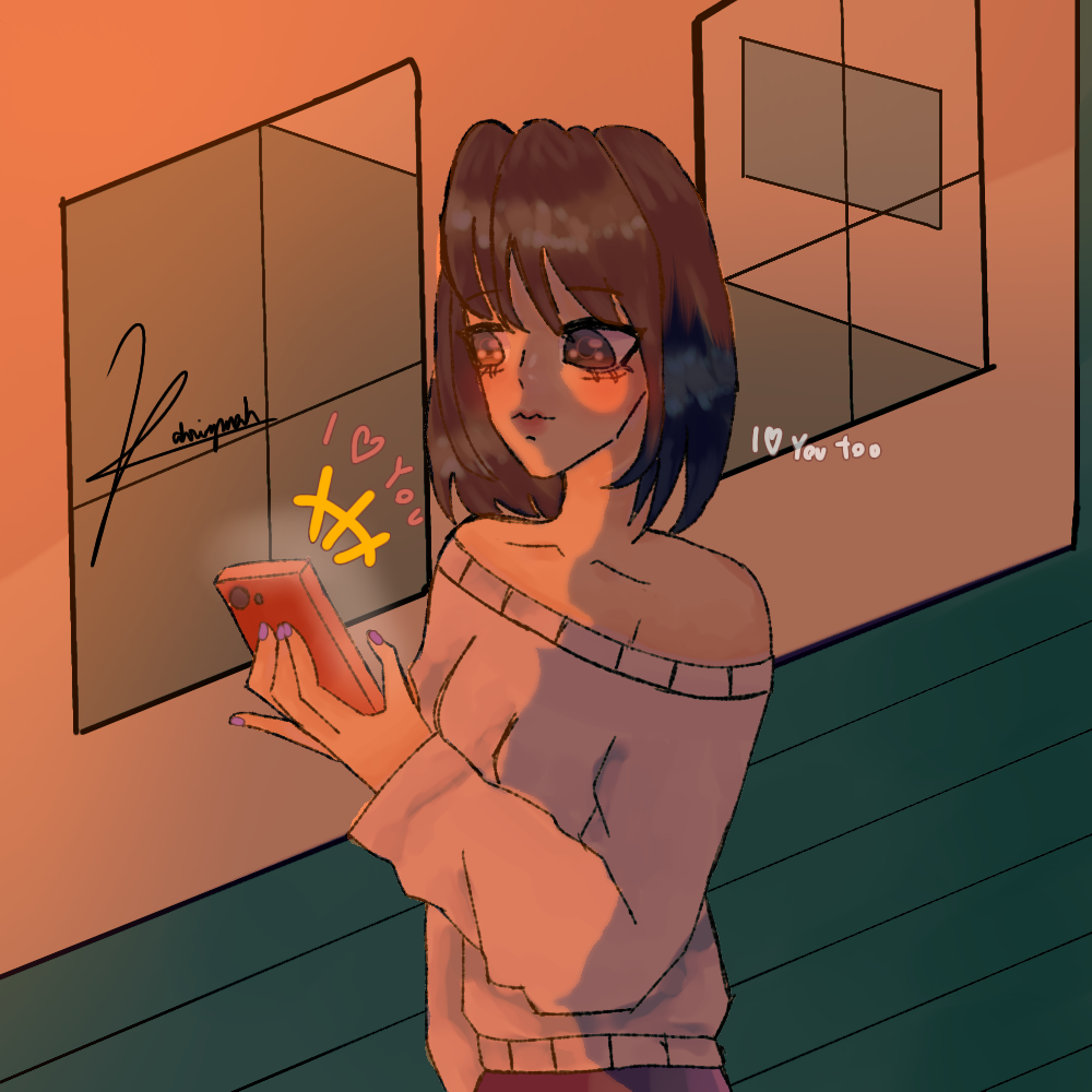 A romantic sunset - ibisPaint