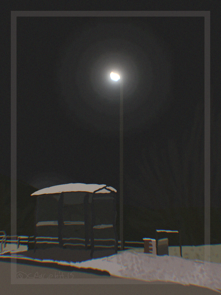 bus stop - ibisPaint