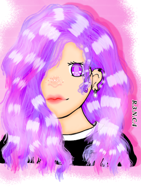 Purple hair - ibisPaint