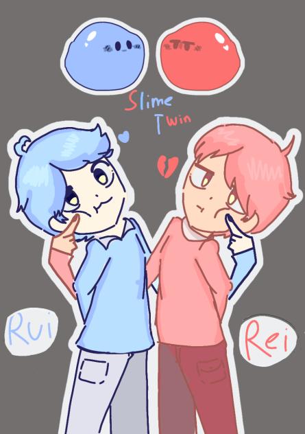 red and blue - ibisPaint