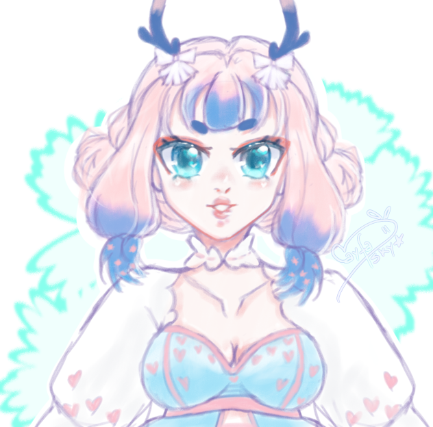 Darya sketch color bust - ibisPaint