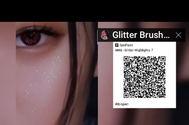 Glitter QR code - ibisPaint