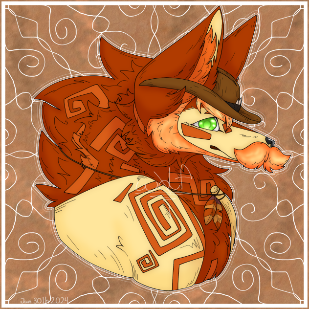 Moustache Wolf lol - ibisPaint