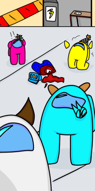 Among us dead body selfie - ibisPaint