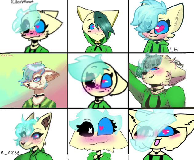 9 styles collab - ibisPaint