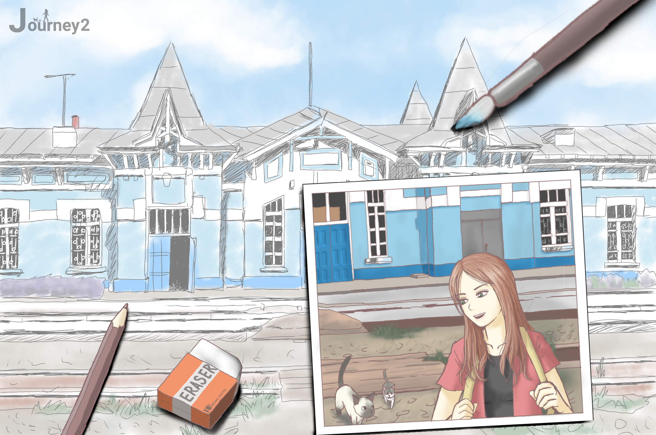 Some town - ibisPaint