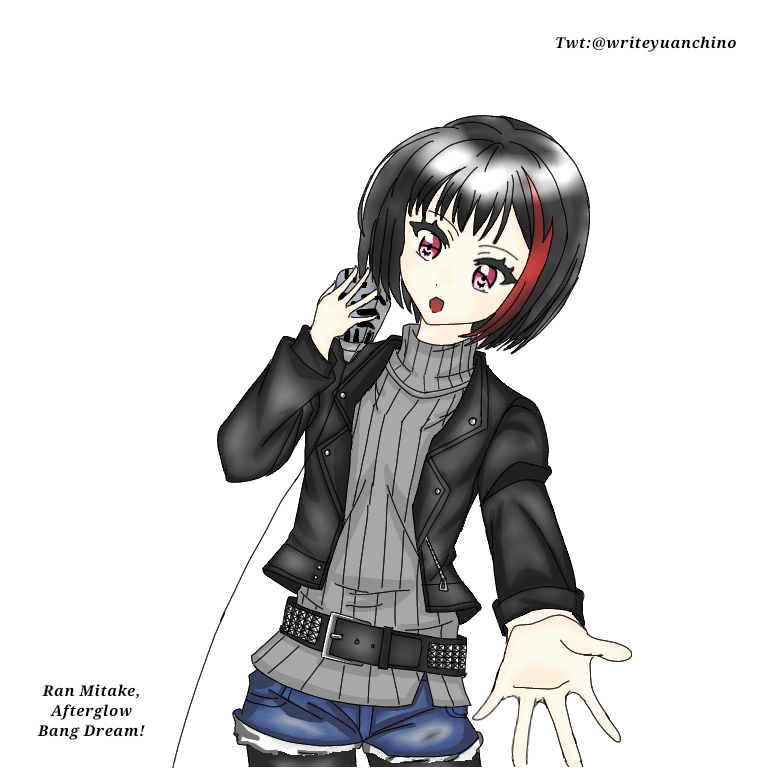 Ran Mitake, Bang Dream! Fan art - ibisPaint