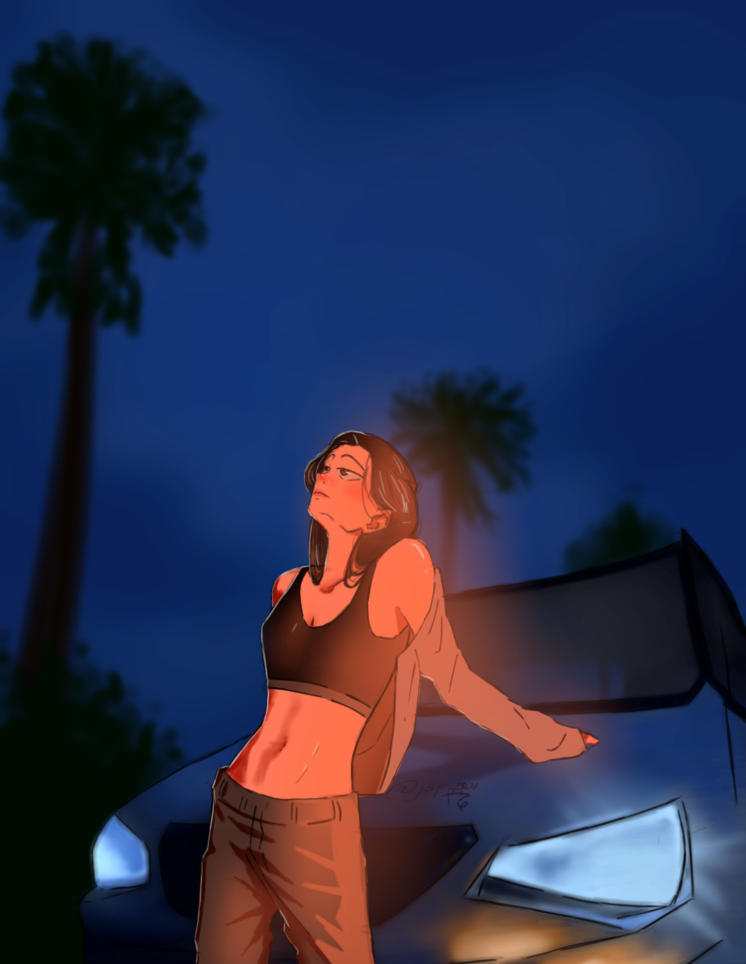 Night Drive - ibisPaint