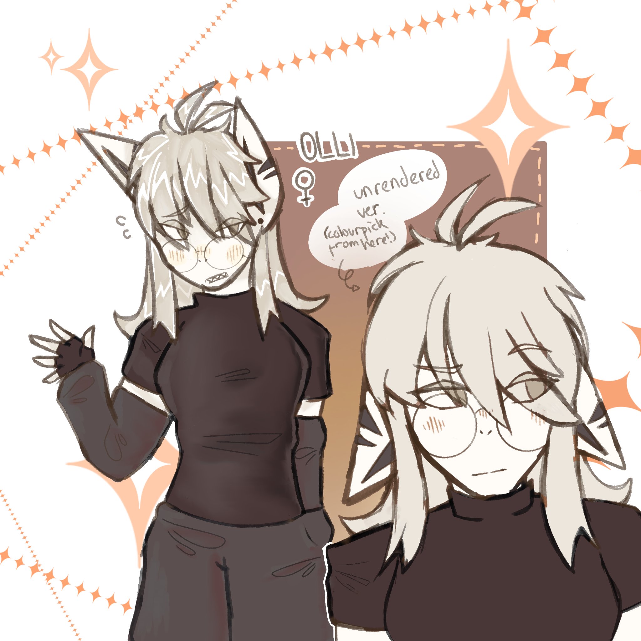 very revised sona ref sheet - ibisPaint