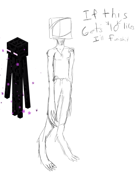 enderman from minecraft - ibisPaint