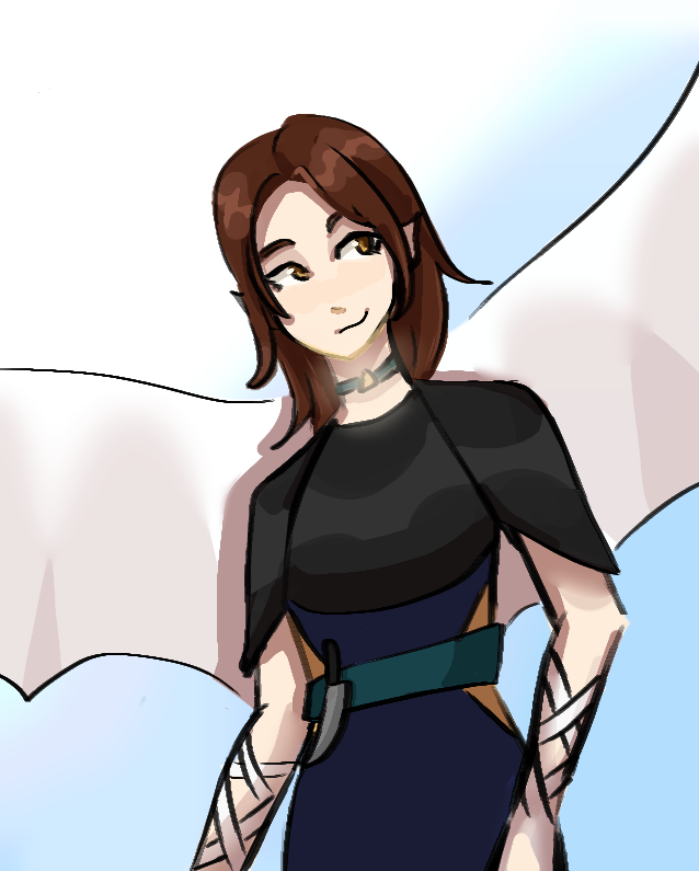 I redid the oldest digital piece I had - ibisPaint