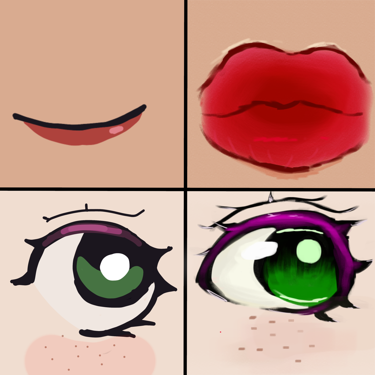 realism vs like cartoon - ibisPaint