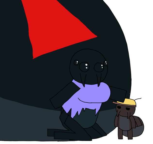 Widow and the ant - ibisPaint