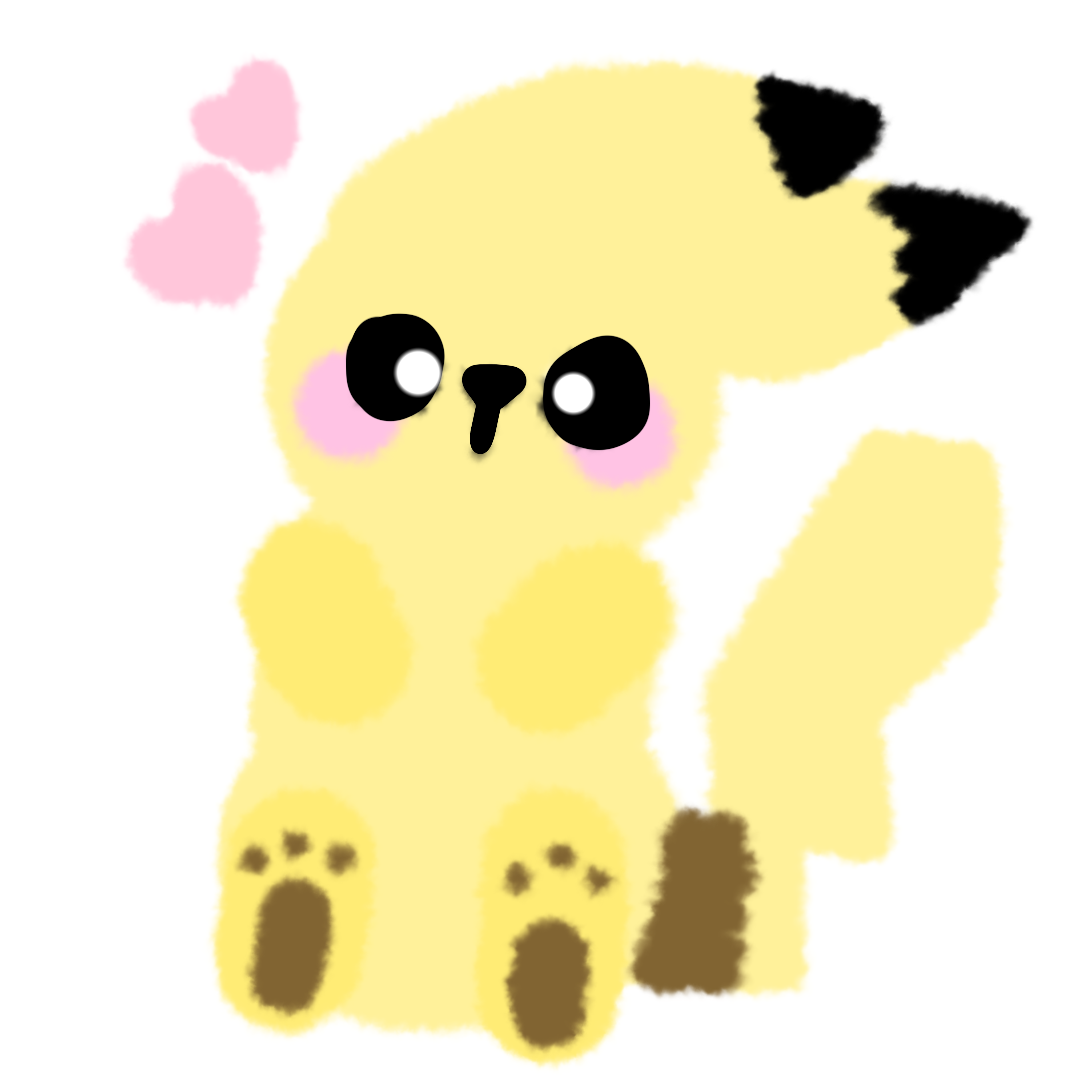 Fluffy pikachu - ibisPaint