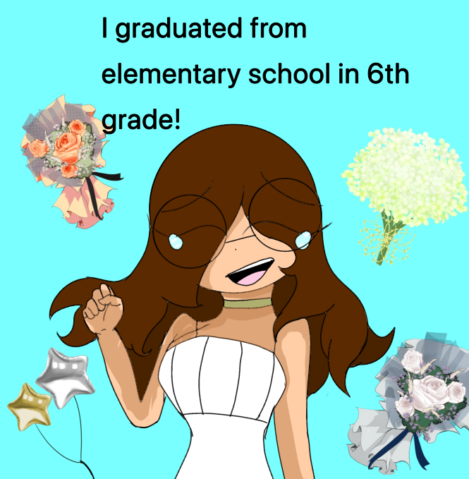My 6th graduation 🍾🌺🎉🎈 - ibisPaint