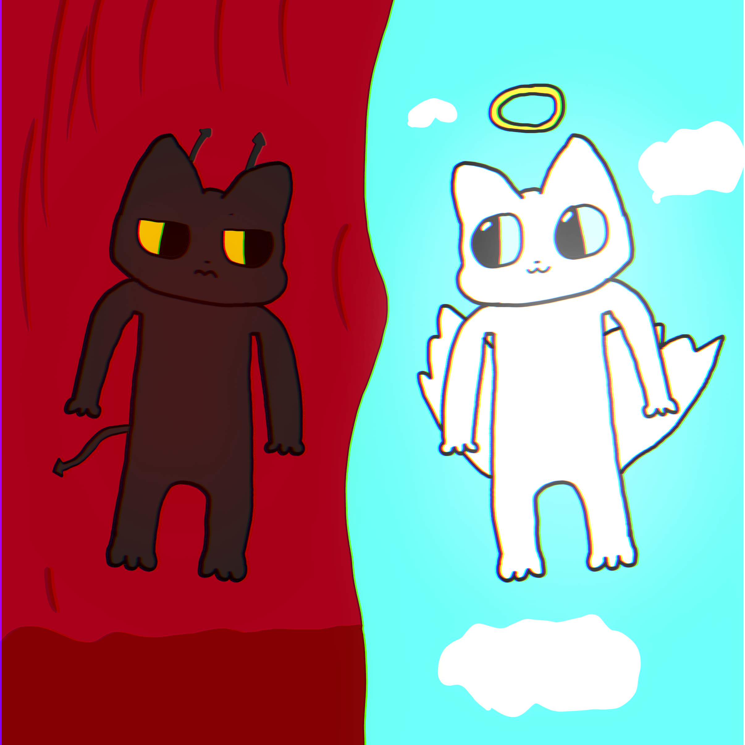 Paradise VS Hell - ibisPaint