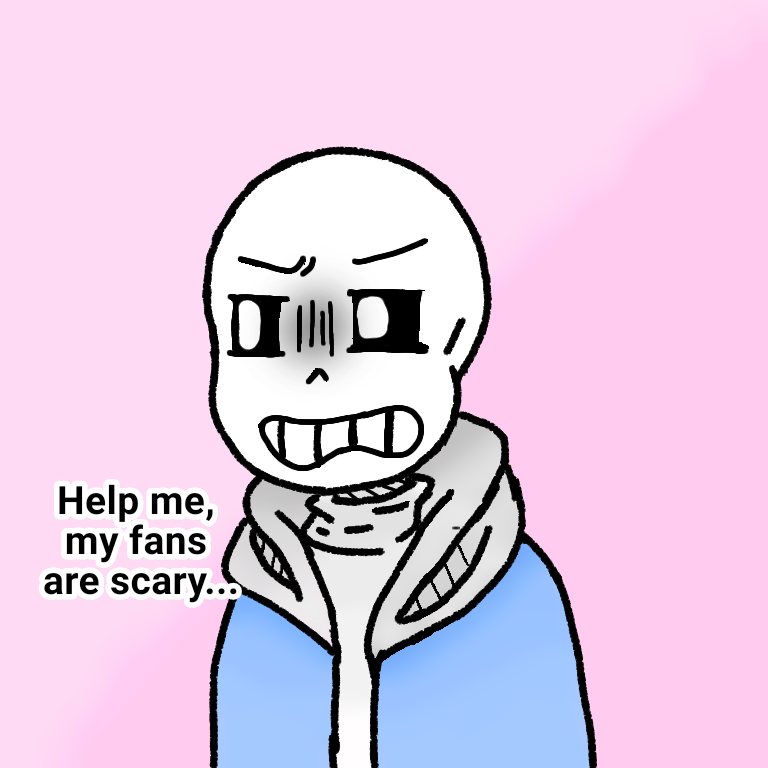 Sans is scared - ibisPaint