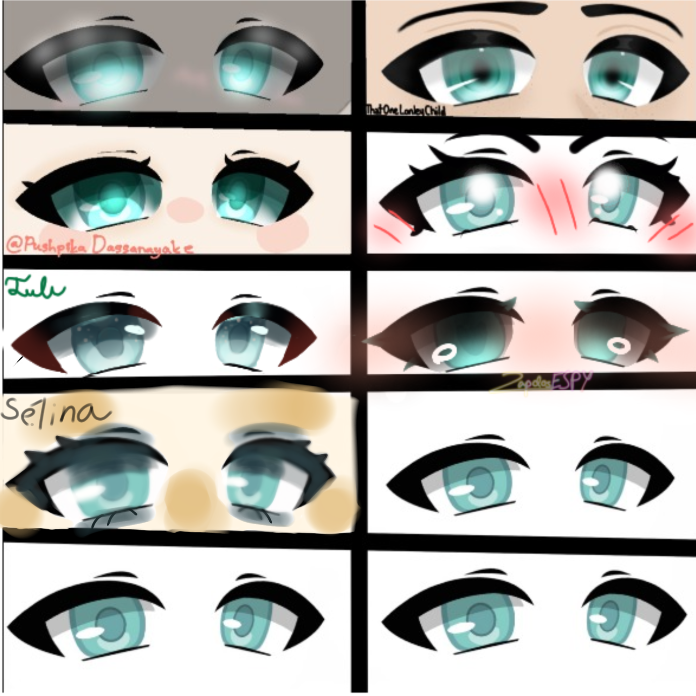 Turquoise eye collab - ibisPaint