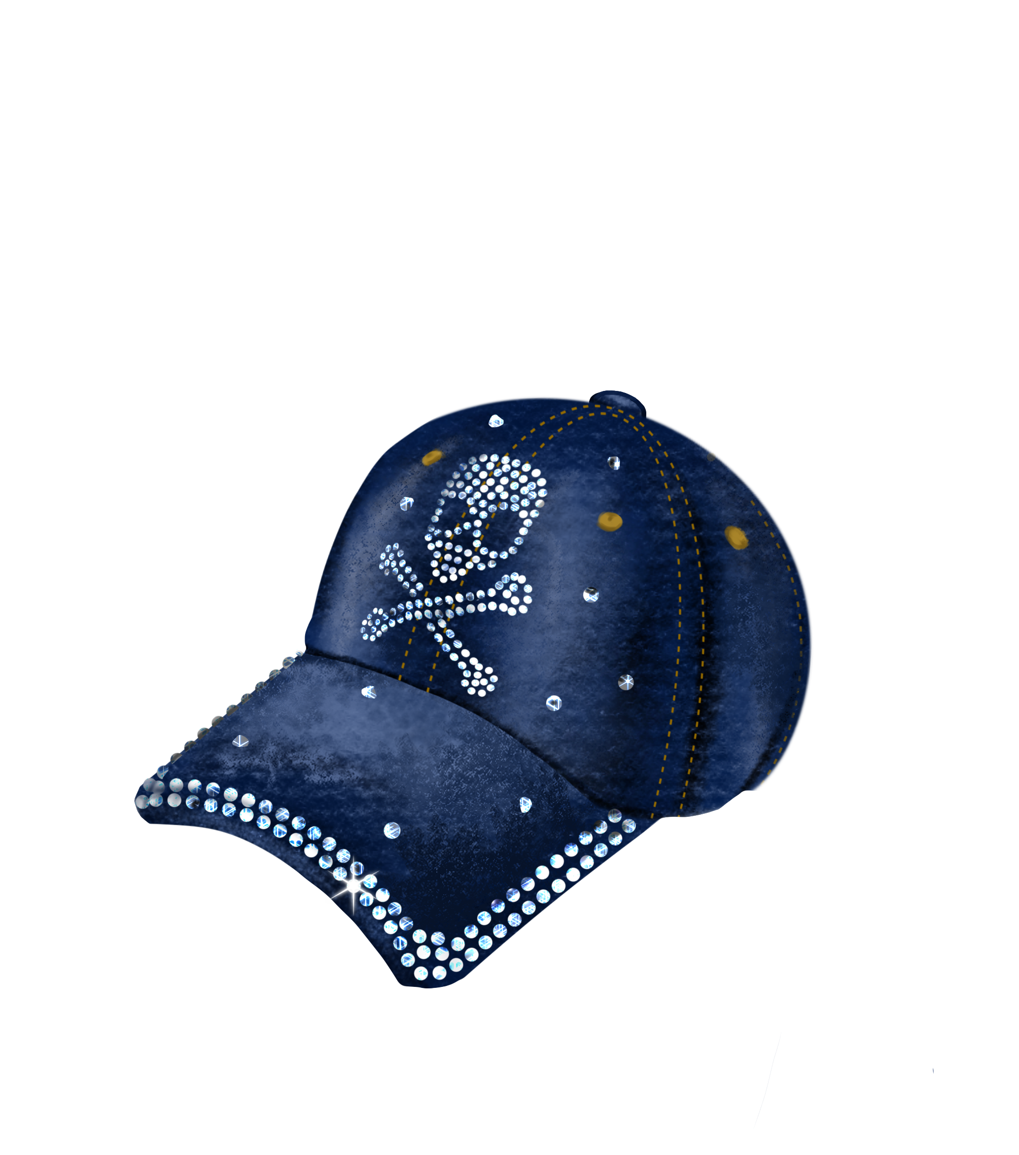 Y2K skull design hat - ibisPaint
