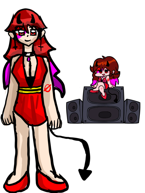 fnf colorful au gf - ibisPaint