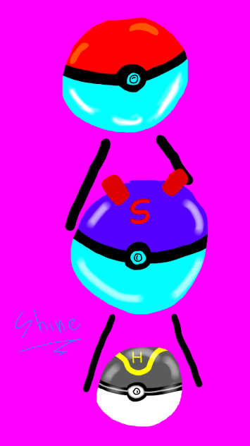 Three Classic Pokéballs - ibisPaint