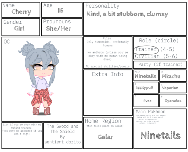 Character sheet - ibisPaint