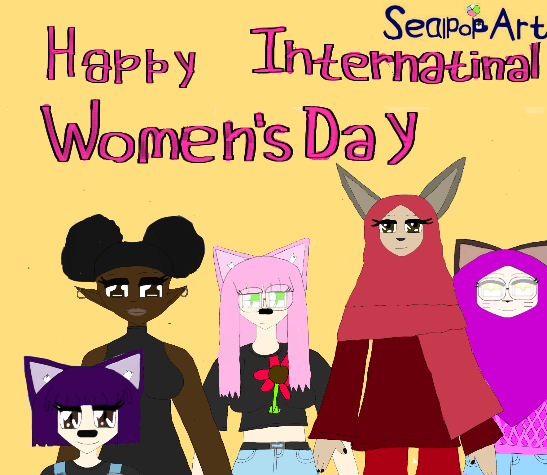 Happy Women's Day From Creaturena_Restored - ibisPaint