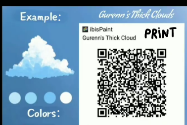 Gurenn's Thick Cloud qr code! - ibisPaint