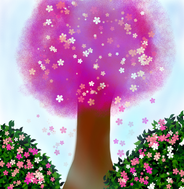 cherry trees - ibisPaint
