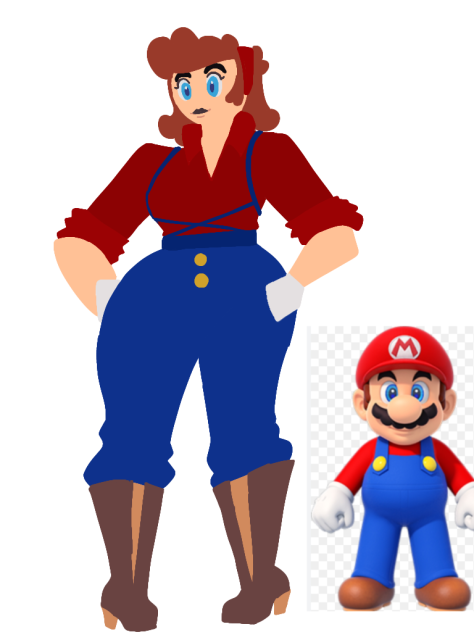 Female Mario Design - ibisPaint